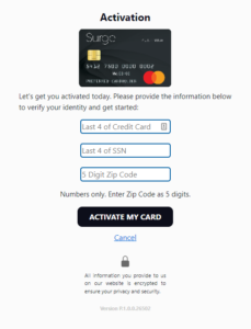 How to Activate Your Surge Mastercard Credit Card? | PVFS.org